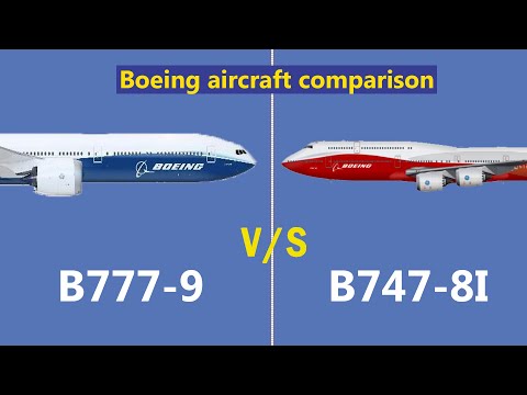 Comparison of two legendary aircraft Boeing 777x vs Boeing 747 aircraft