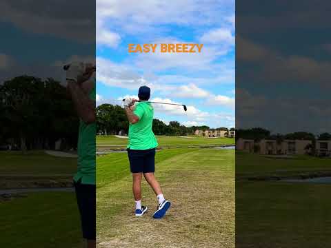 When it’s breezy, swing EASY! #golf #golfswing #shorts #golfing #athlete #golfr #fyp #golftips #yt