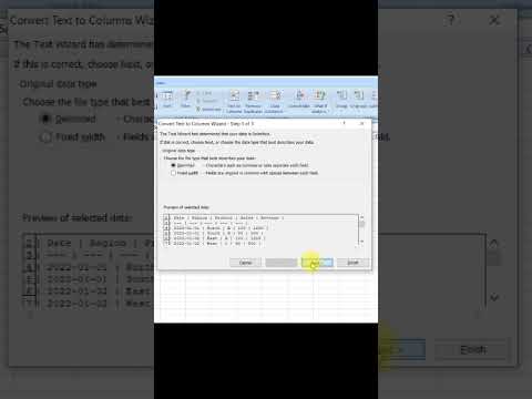 Text to columns/ separate data column wise in Excel || Excel tips and tricks #excel#tips#shorts