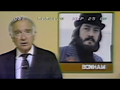 John Bonham - Walter Cronkite News Report of Death 1980