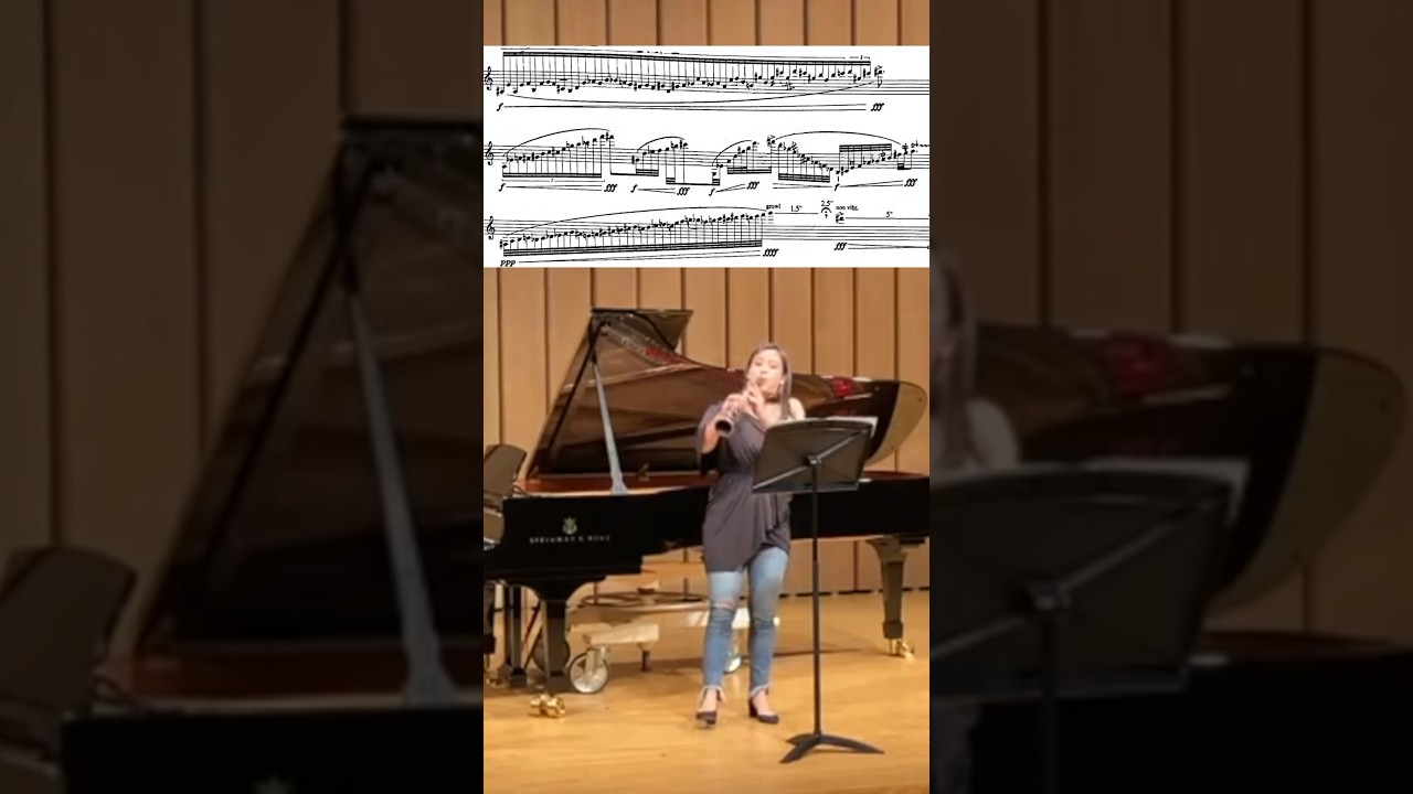 *When the composer allows you to SCREAM after playing all the crazy running notes😤 #clarinet #solo