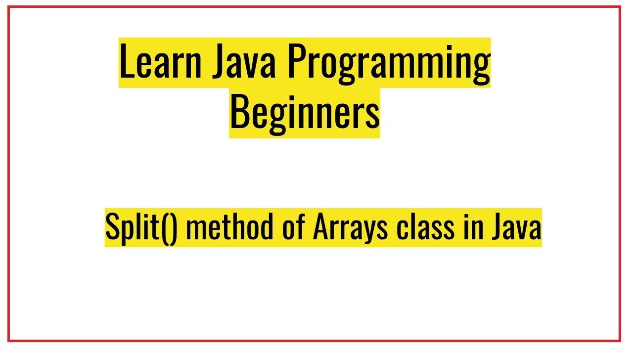 How to use split method in java | String split method in java | Java split method