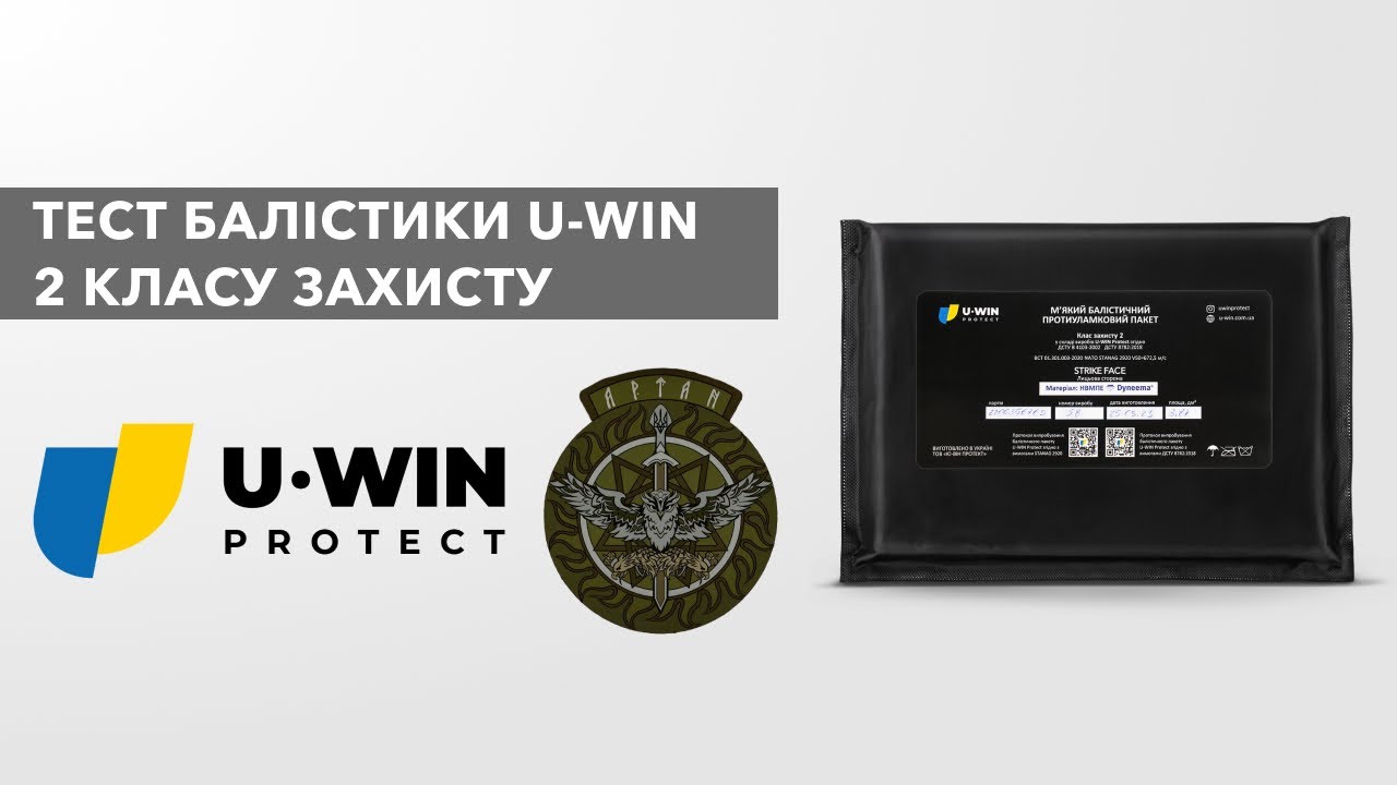 Балістичні пакети під камербанди 2-й клас U-WIN Розмір 2