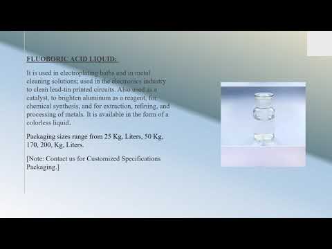 Fluoboric Acid - Hydrobororofluoric Acid Latest Price, Manufacturers ...