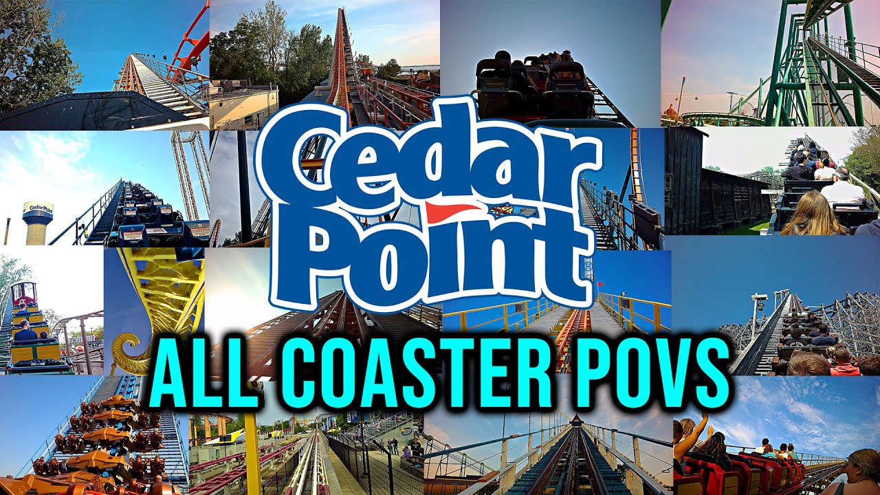 Cedar Point All Roller Coaster POV's in 4K