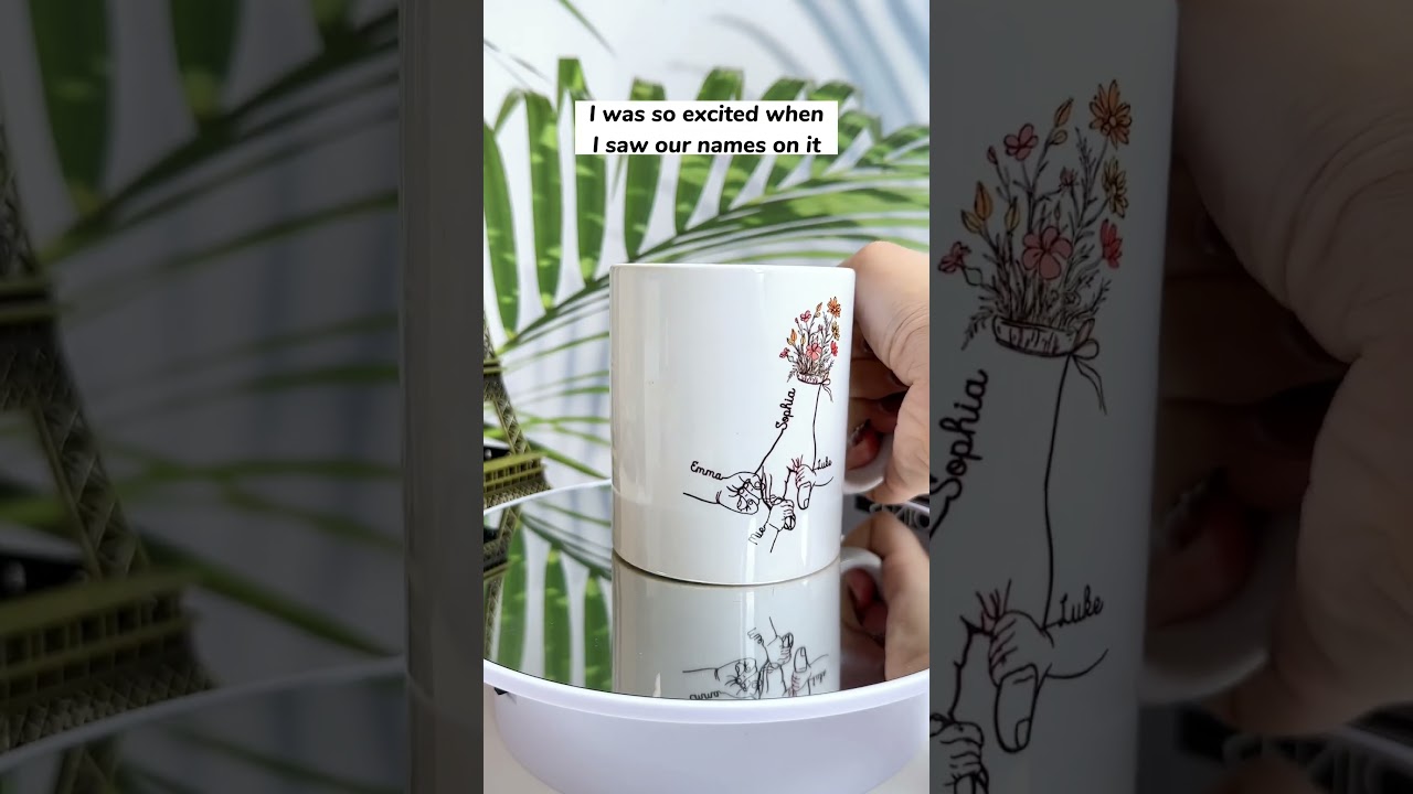 Holding Mom's Hand | Personalized Mug | Macorner Shorts