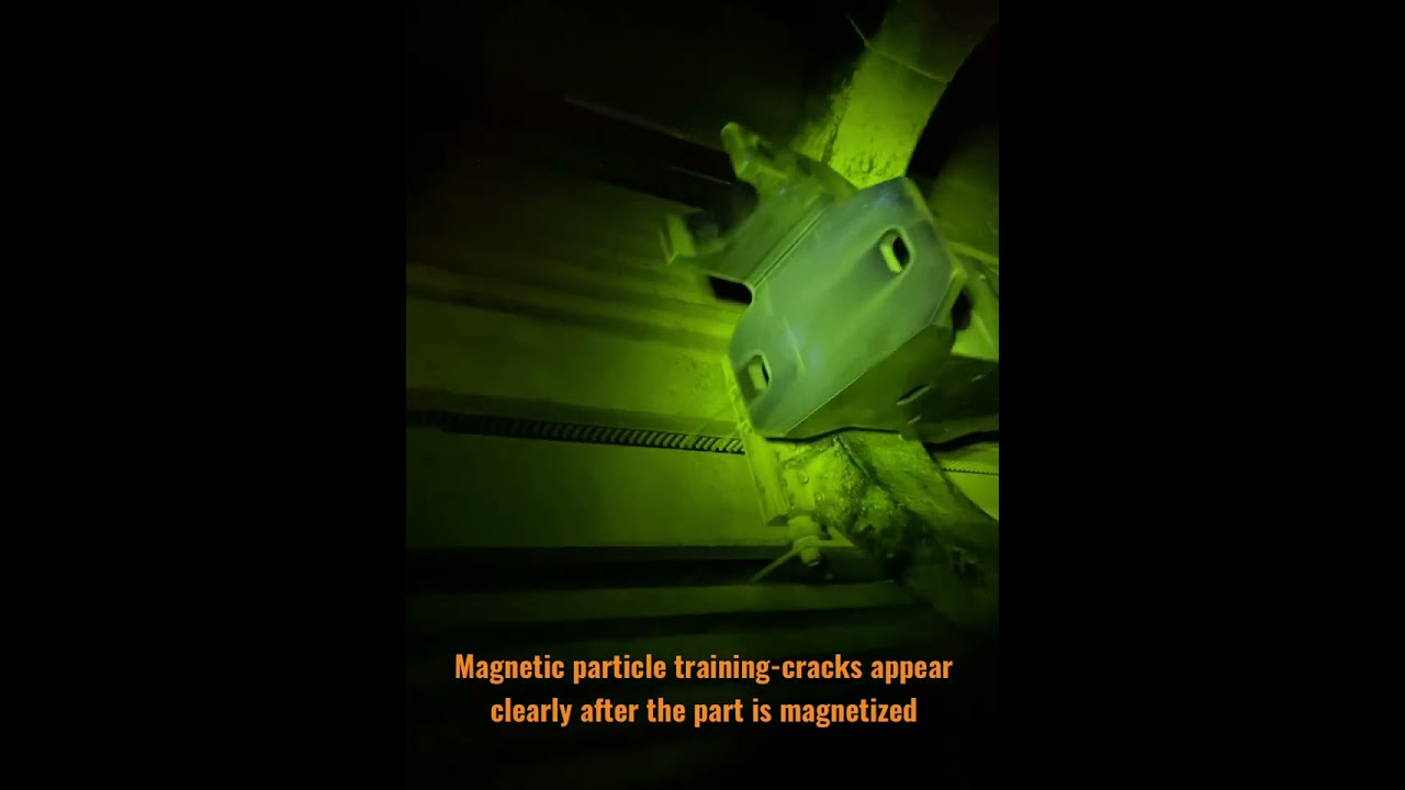 How NDT magnetic particle testing works