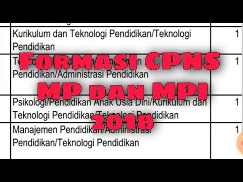 Formasi CPNS MPI Kemendikbud 2018