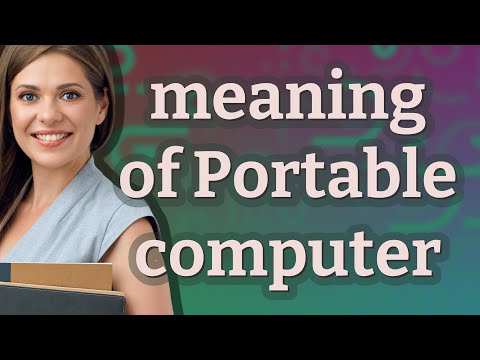 Portable computer | meaning of Portable computer