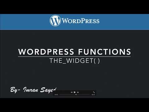 Learn Wordpress Function how to display widget in your theme the widget function - Mind Luster