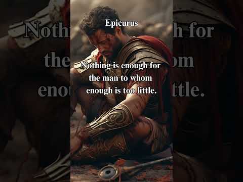Greek Philosophy - Simple Desires = Rich Life: Epicurus. #shorts #motivation #quotes