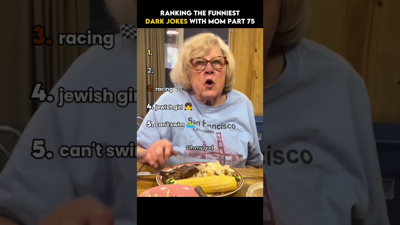 Ranking the Funniest Dark Jokes With Mom Part 75 😳😂 #shorts #funny #joke #darkhumor