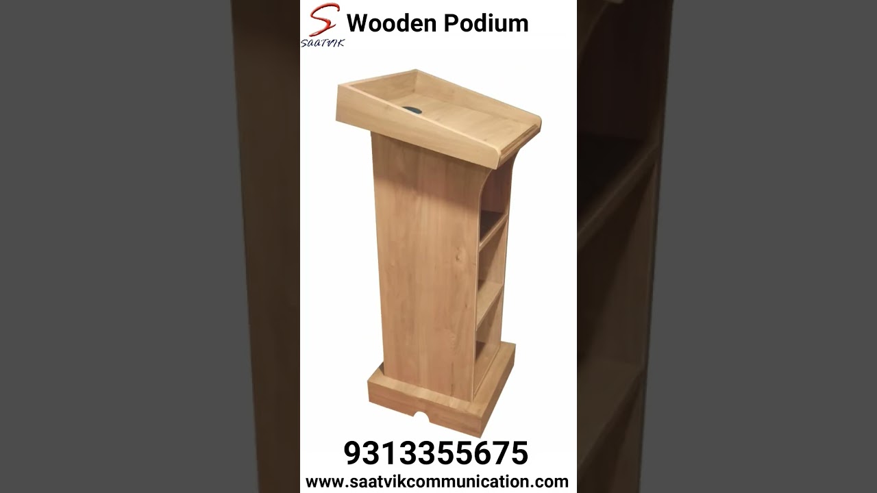 Wooden Podium & Lectern Stand Manufacturer | Buy Now | Saatvik Communication #shorts
