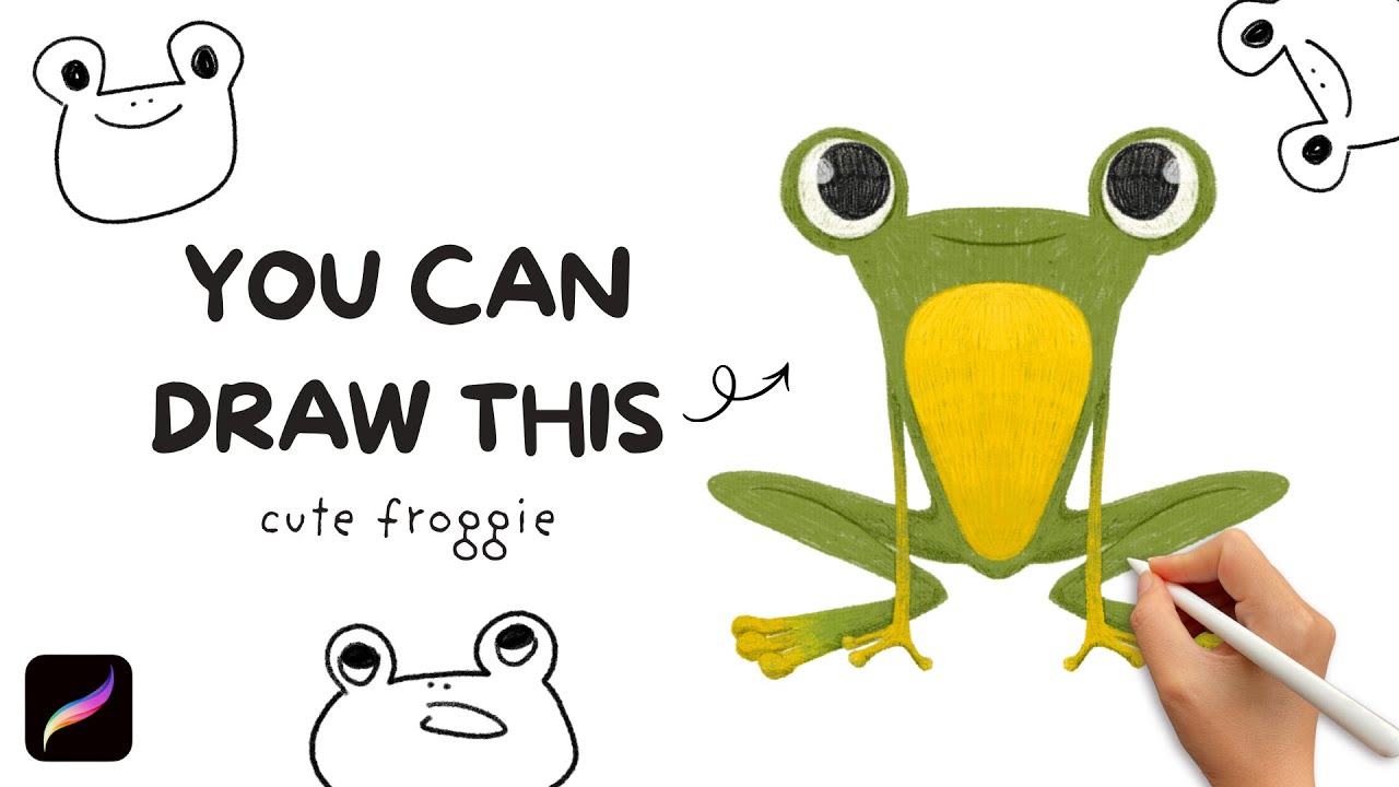 You Can Draw This Frog in Procreate | iPad Drawing Idea for Beginners | Step by Step Tutorial