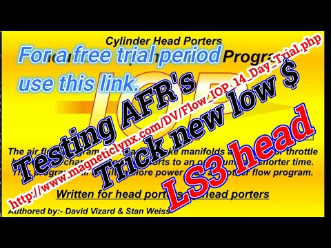 Super Test on new AFR Super LS3 heads