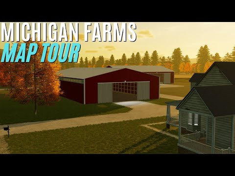 HUGE NEW AMERICAN MAP | Michigan Farms Map Tour