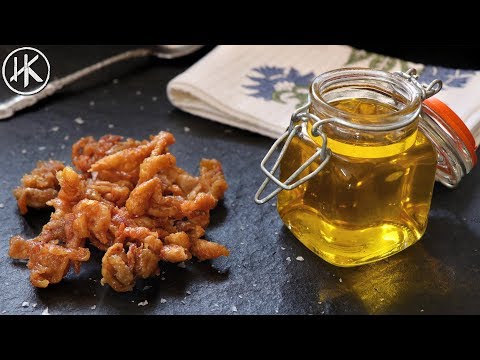 How to make Chicken Oil (Schmaltz) & Chicken Crackling | Keto Essentials | Headbanger's Kitchen