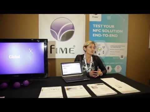 Stephanie El Rhomri at FIME introduces its Global Device test tool for NFC and TEE devices
