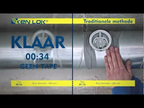 Verschil montage met en zonder KEN-LOK hulpstukken