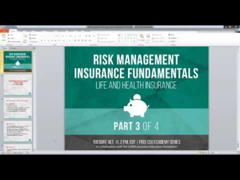 Risk Management Insurance Fundamentals