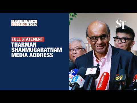 [FULL] Tharman Shanmugaratnam speaks to media after nomination announcement