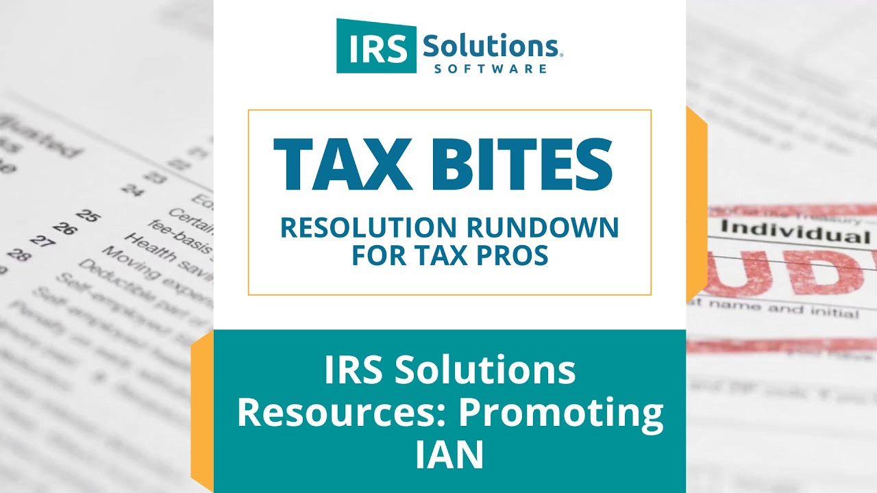 How to Promote IRS Advance Notice (IAN) to Your Clients