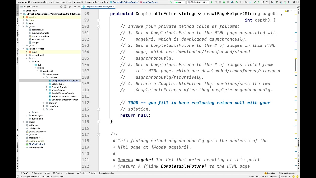 Walkthrough of Assignment 4 for CS 5253