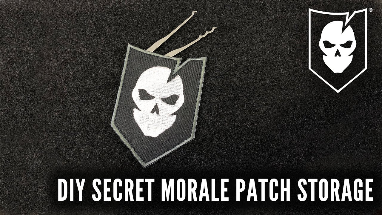 DIY Secret Morale Patch Storage