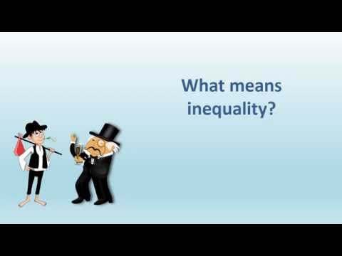 What means inequality ?