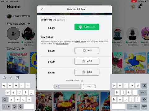 How to use a star code iPad