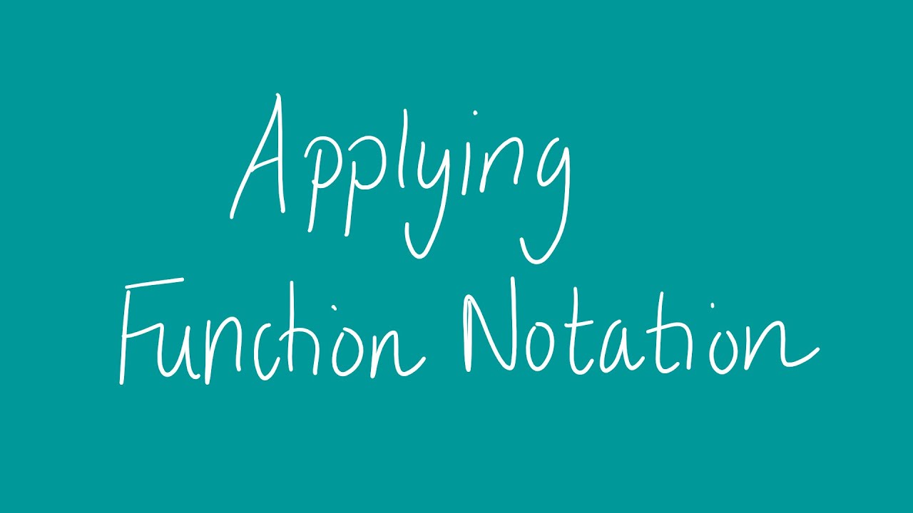 Applying function notation | Unit 1 and 2 VCE Maths Methods