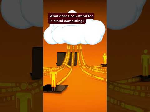 What does SaaS stand for in cloud computing?