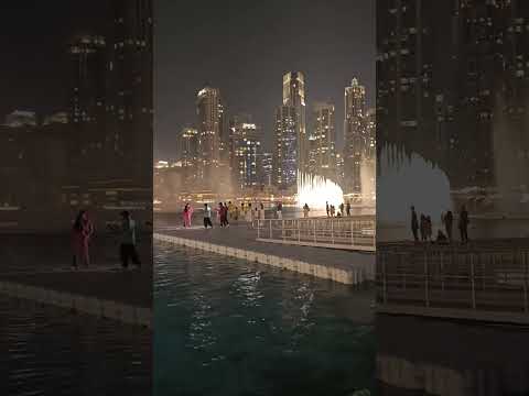 Time to say goodbye song in Dubai fountain 10:30PM 7-8-2025 4K #HDR