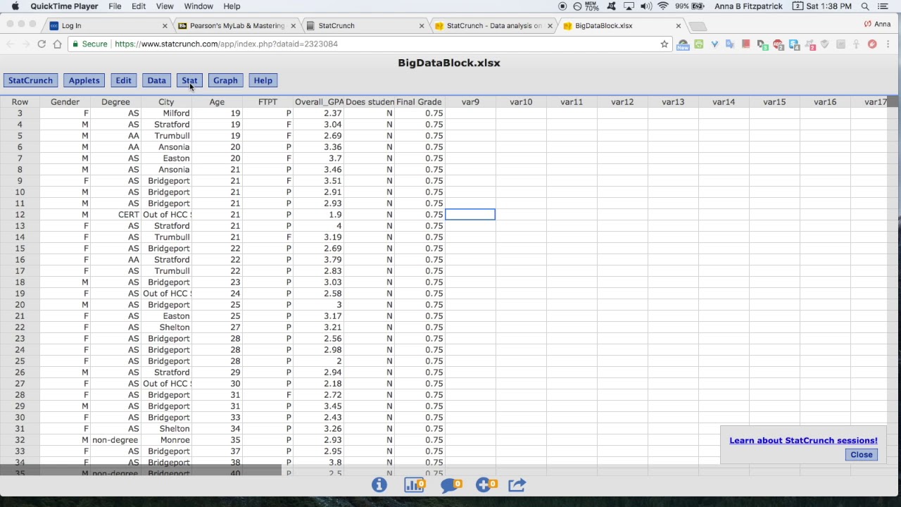 Video Assignment 5 Hypothesis Testing
