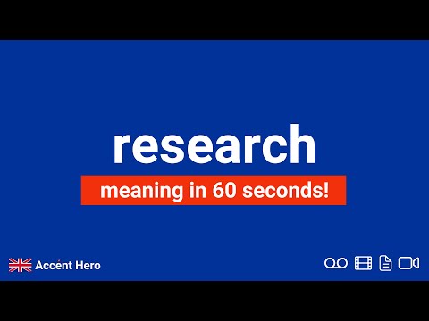 RESEARCH - Meaning and Pronunciation