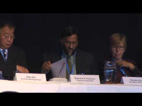 IPCC AR5 WGI Opening Session
