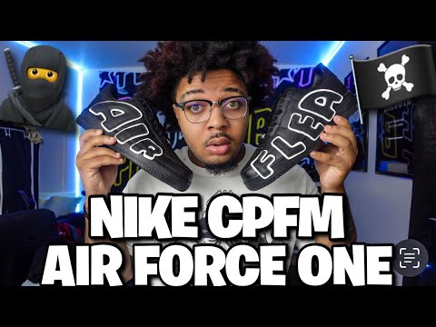 Nike Air Force 1 x CPFM "Black White" DETAILED UNBOXING 🏴☠️