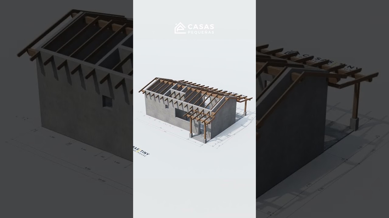 👉 Casa Pequeña de 10x5 Metros con Diseño Increíble y Funcional 🏡✨