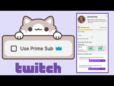 How to Subscribe to Twitch Streamers for Free with Your Amazon Prime Sub! Tutorial