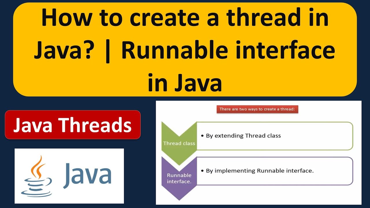 How to create a thread in Java? | Runnable interface in Java | Java Threads