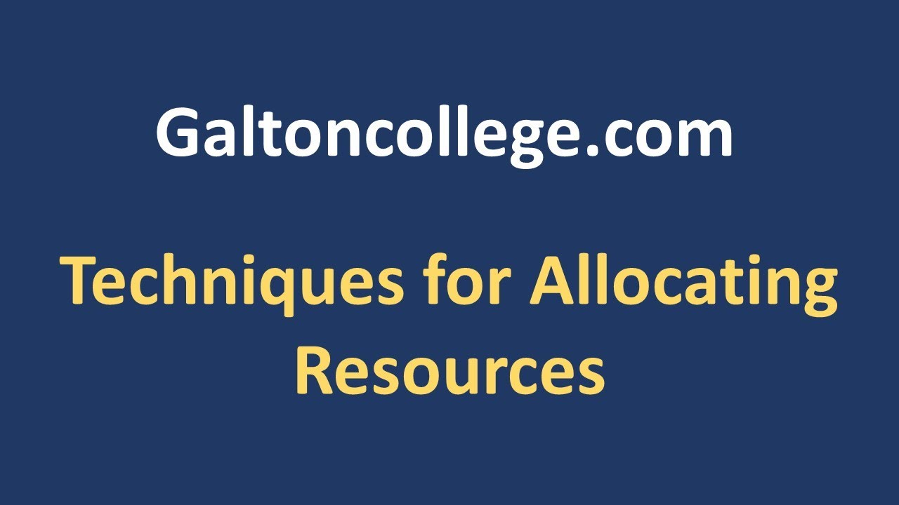 Techniques for allocating resources