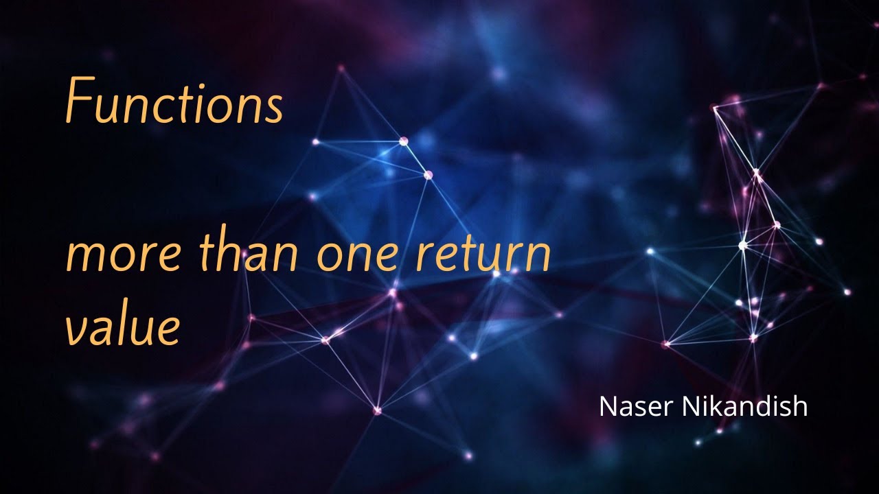 python function with more than one return value