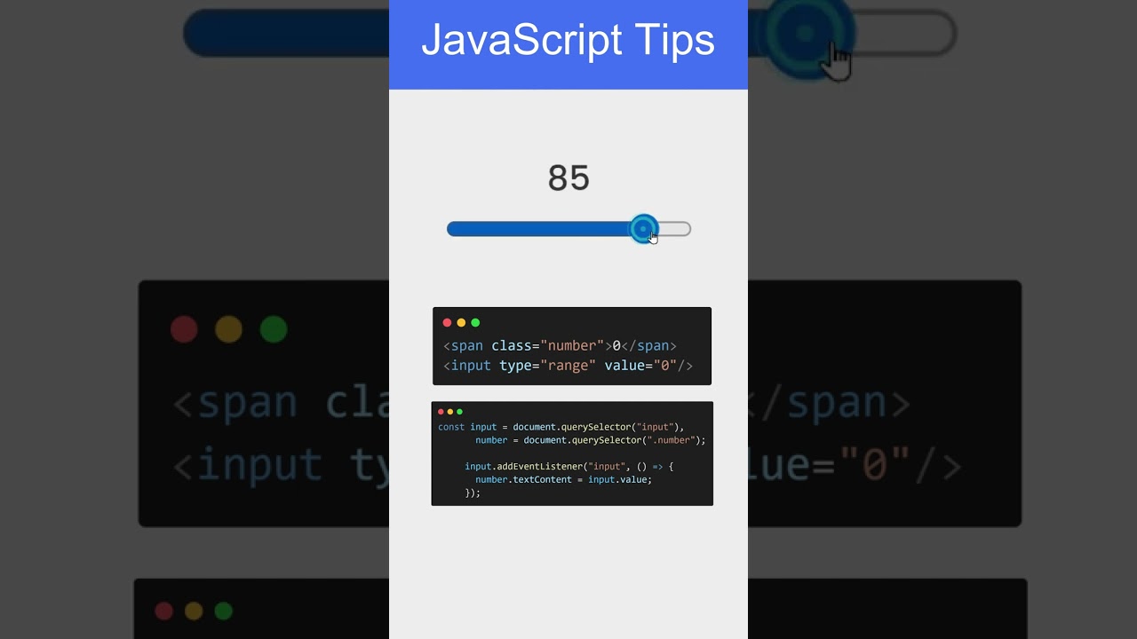 Useful Tips of Range Slider in JavaScript