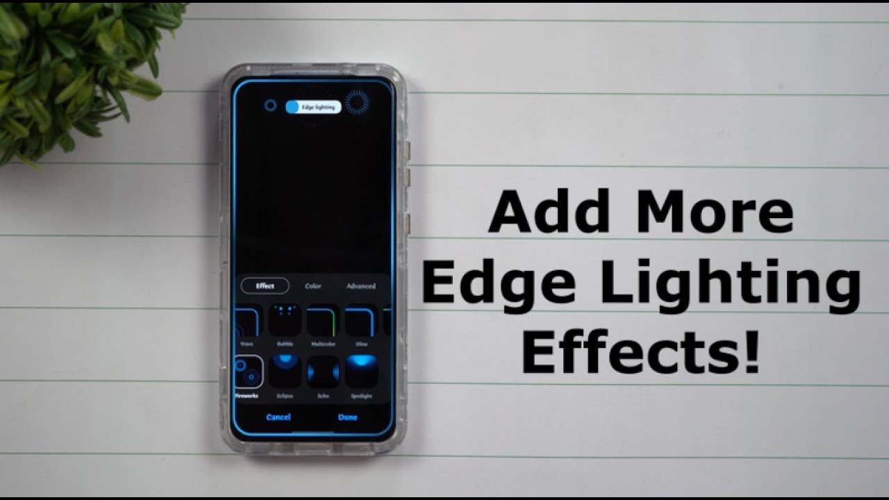 How To Add More Edge Lighting Options