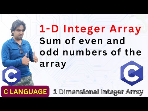 Learn Array | Sum of odd and even numbers separately | C Programming | Hindi - Mind Luster