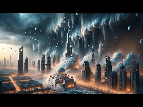 Hailstorm Havoc in UAE Rare Weather Phenomenon Captured
