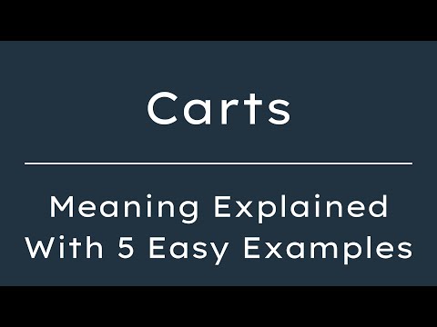 What Does Carts Mean? Carts Meaning in English With 5 Example Sentences