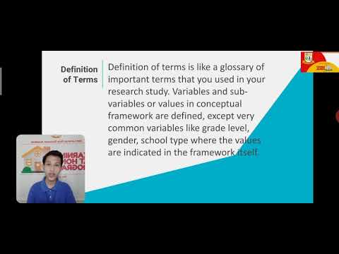 Definition of Terms (Research 2) Discussion Video
