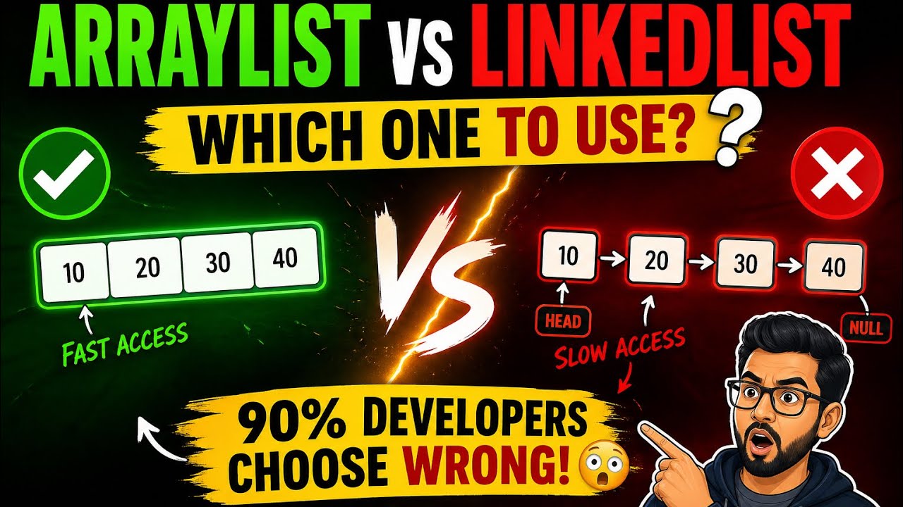 * “ArrayList vs LinkedList (Most Developers Choose WRONG!)”