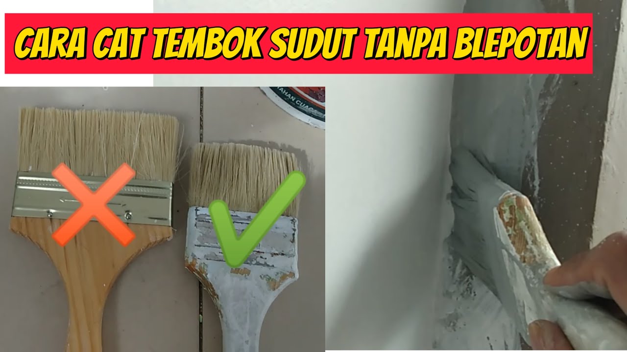 Cara mengecat bagian sudut dinding